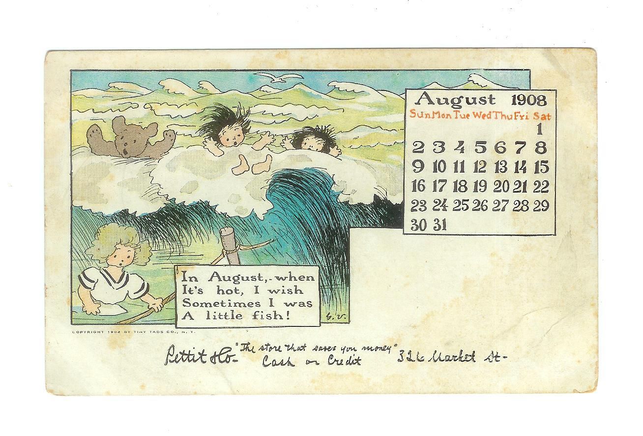 gold country girls: Saying Goodbye to August: More Vintage August Postcards