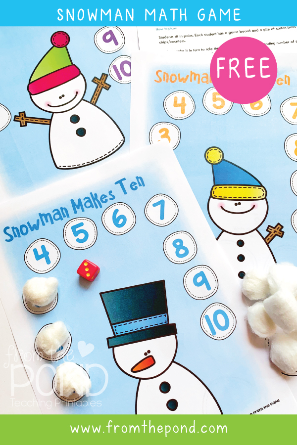 Snowmen Addition Fun | From the Pond