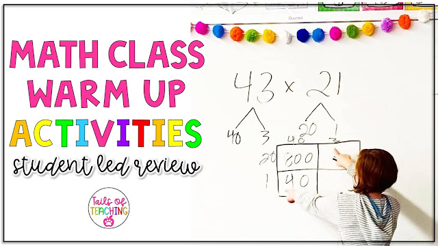 Tails of Teaching: Math Warm Up Activities