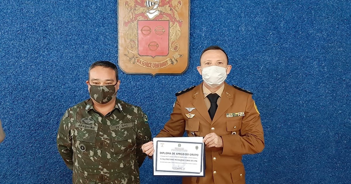 Goioxim Noticias : Major Cubas Comandante do 16º BPM Recebe Homenagem no 26° GAC