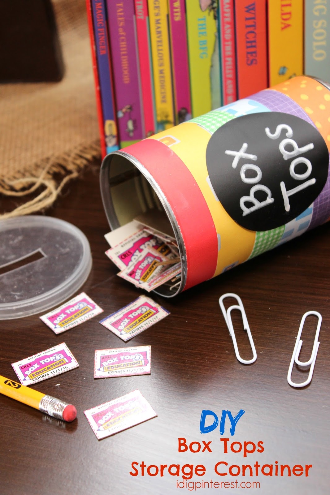 DIY Box Tops Storage Container - I Dig Pinterest