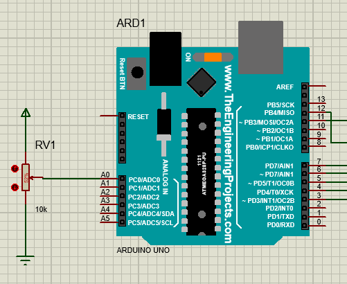 220V AC Light Dimmer using TRIAC & Arduino-Proteus Simulation