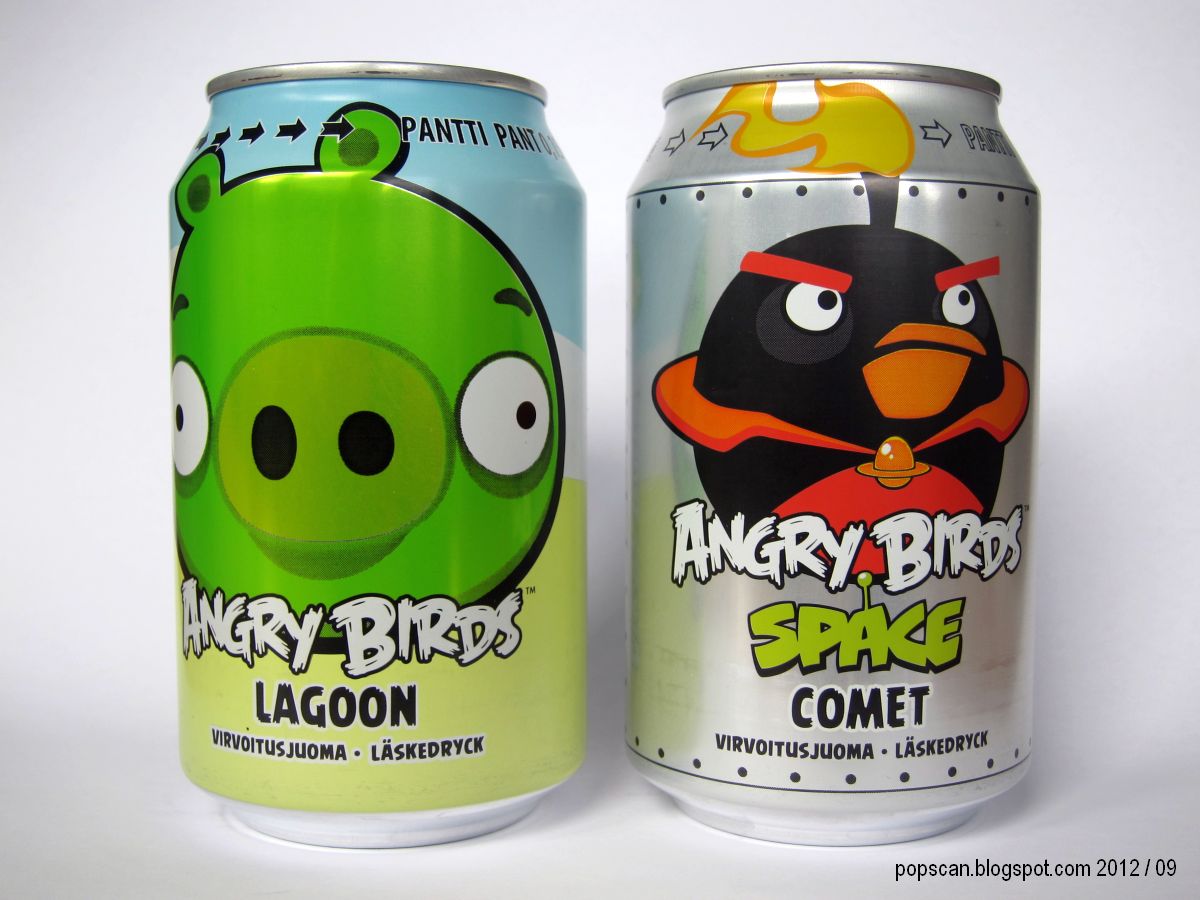 Popscan New Angry Birds Soda Cans Lagoon And Comet