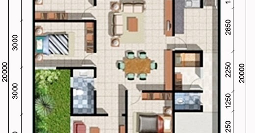 LINGKAR WARNA: Denah rumah minimalis ukuran 12x20 meter 4 kamar tidur 1 ... LINGKAR WARNA: Denah rumah minimalis ukuran 12x20 meter 4 kamar tidur 1 ...