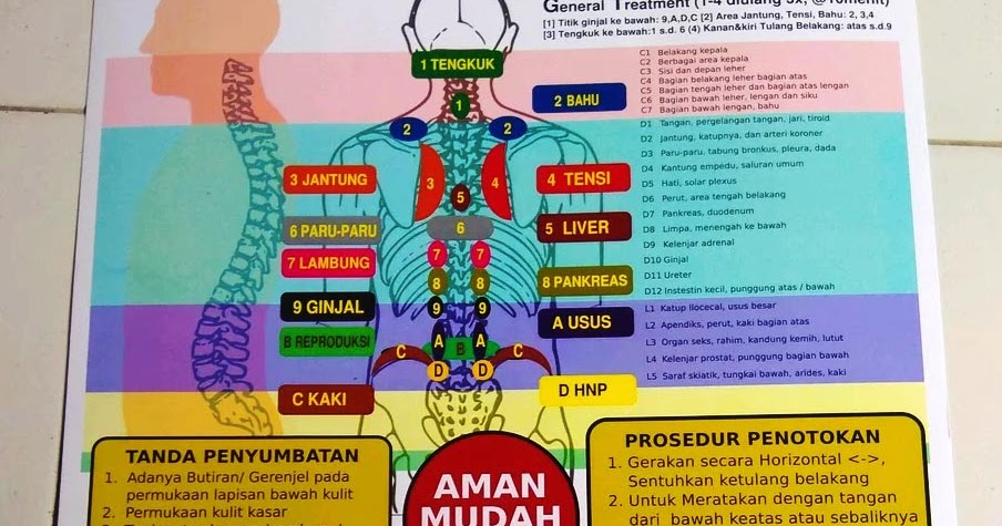 Ruqyah Syar'iyyah Palembang : Gambar Titik Terapi Totok Punggung Untuk ...