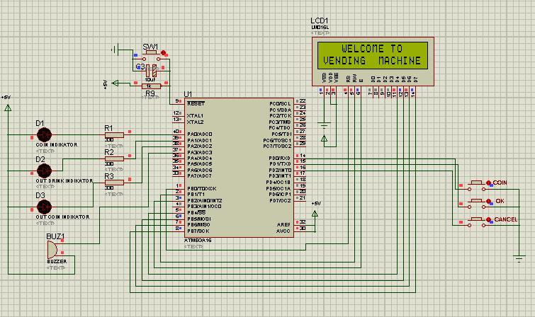 The-plix's: SIMULASI VENDING MACHINE DENGAN PROTEUS
