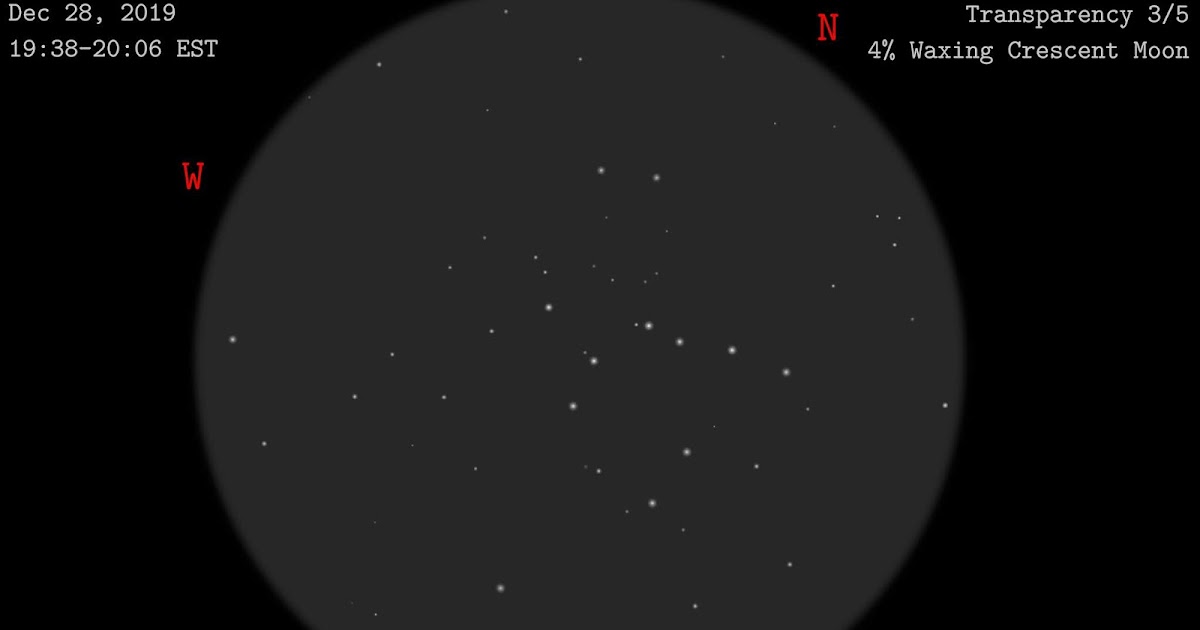 Sketching M36 - Pinwheel Cluster in Auriga