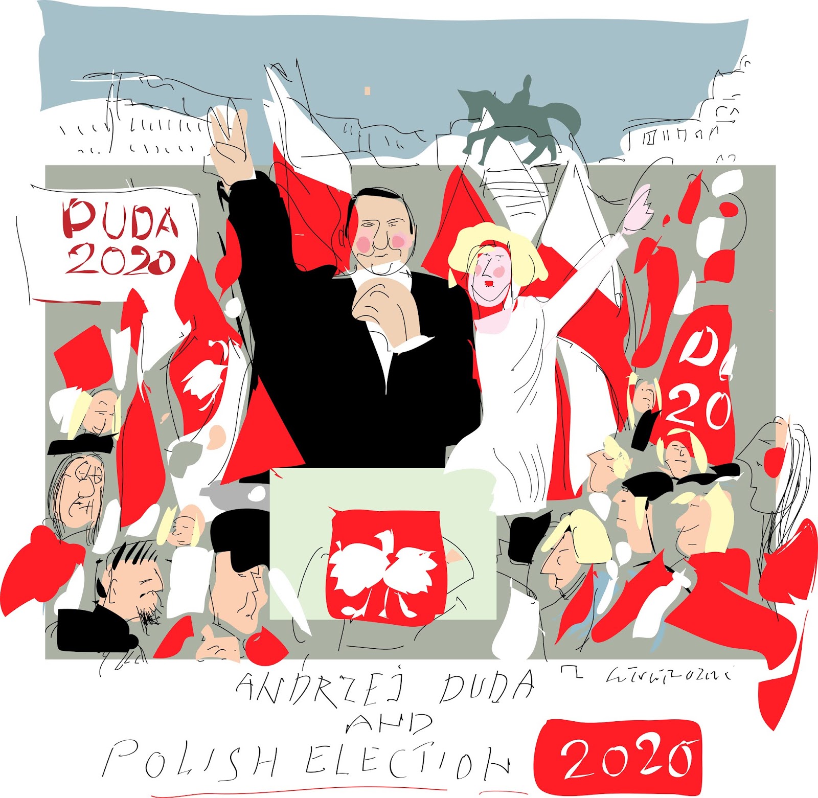Gungor's Cartoons : Andrzej Duda and Polish Election