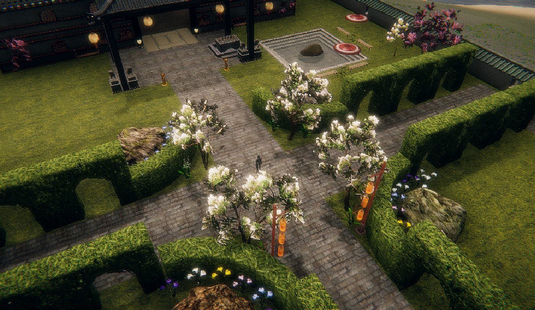 Roger's Blog: Tenge Shrine Garden - Unity3d