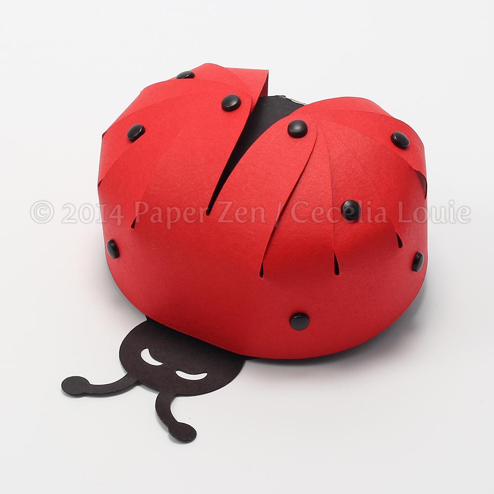 Welcome to Paper Zen ~ Cecelia Louie: Ladybug Party Favor Gift Box