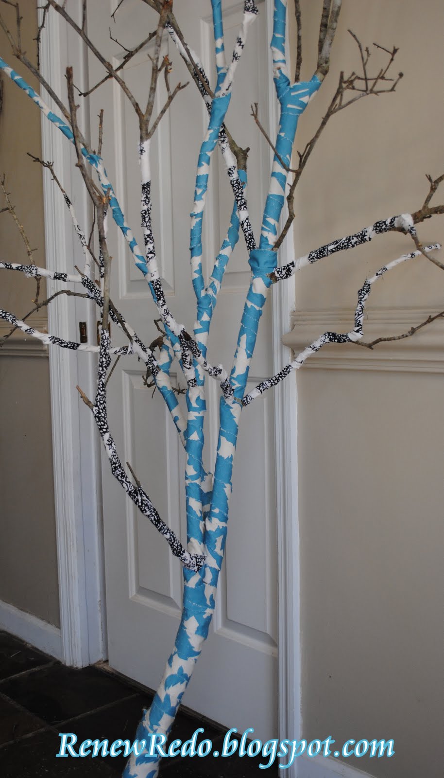 ReNew ReDo!: Fabric Covered Tree Branch