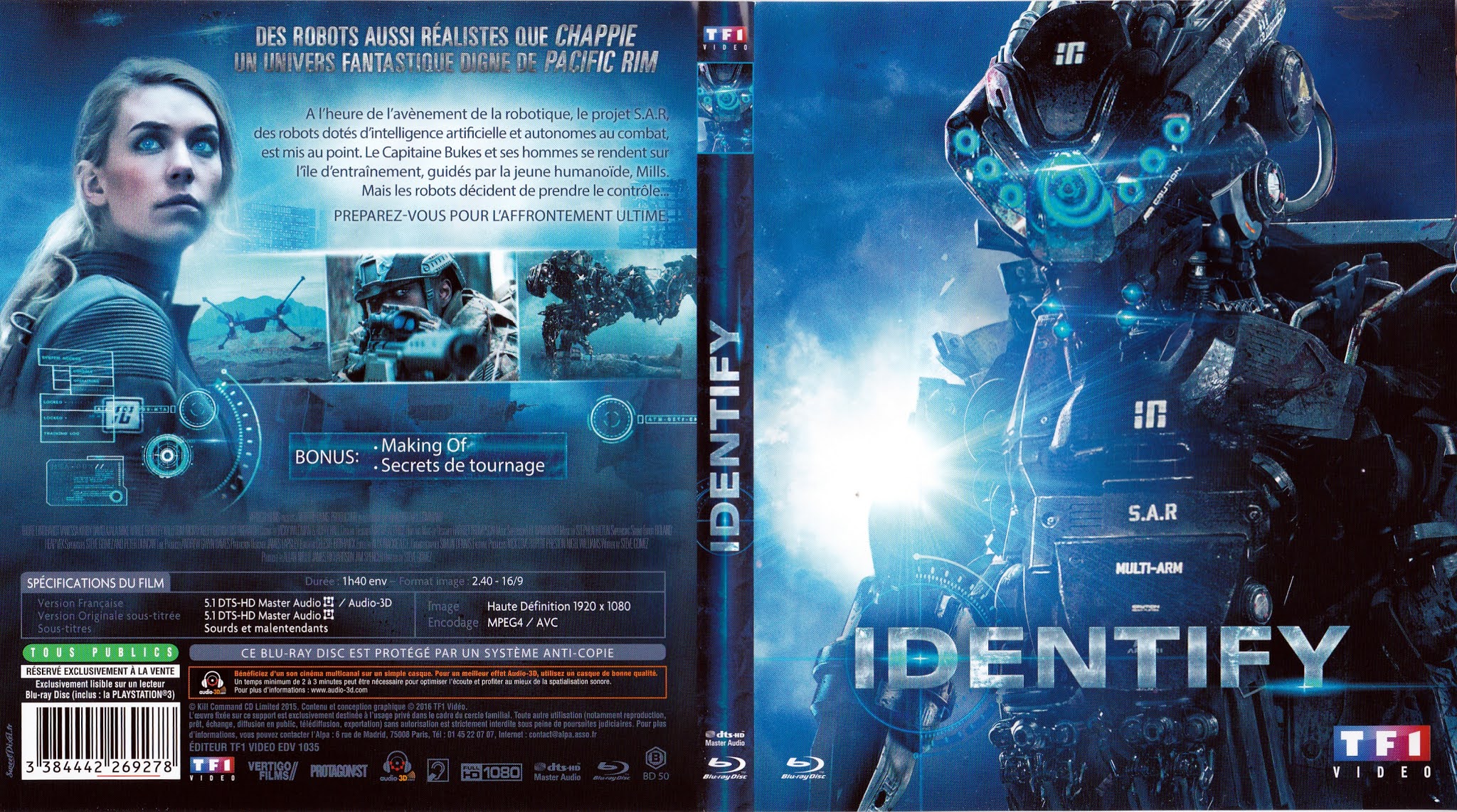 BLU-RAY JAQUETTES BLU-RAY: Identify