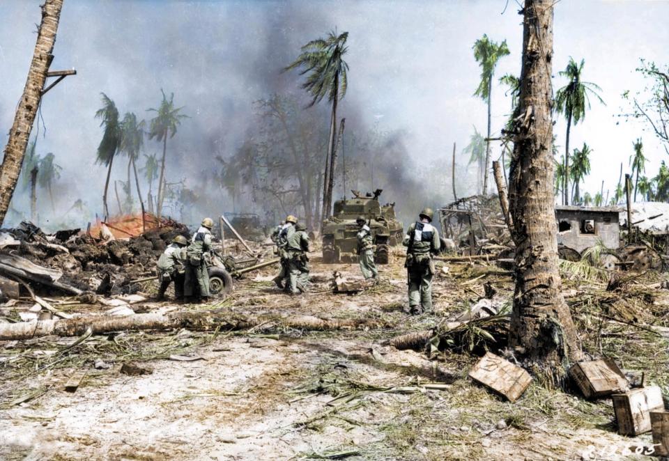 Breathtaking Colorized Photos Show the Horror of the War in the Pacific ...