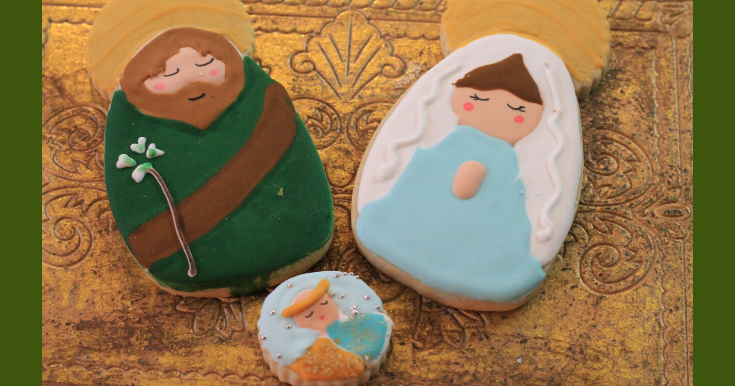 Baby Jesus in a manger cookies ideas — The Cookie Couture