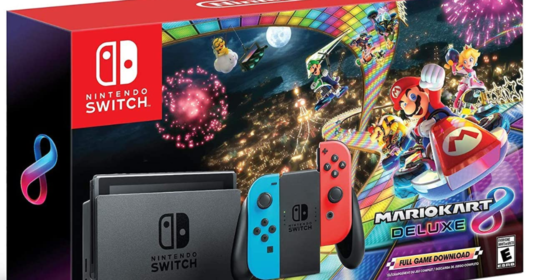 HOME FUTURIST: Nintendo Switch with Neon Blue and Neon Red Joy‑Con HAC ...