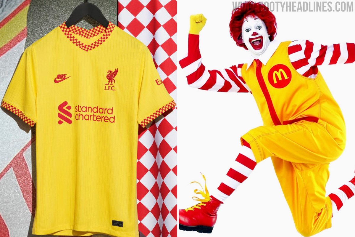 McDonald's Trolls Liverpool Third Kit - Footy Headlines