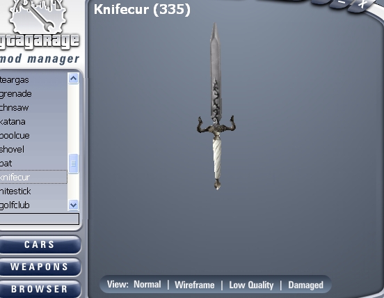 Mithril Dagger - Gta San Andreas - Games - The World of All Types Games