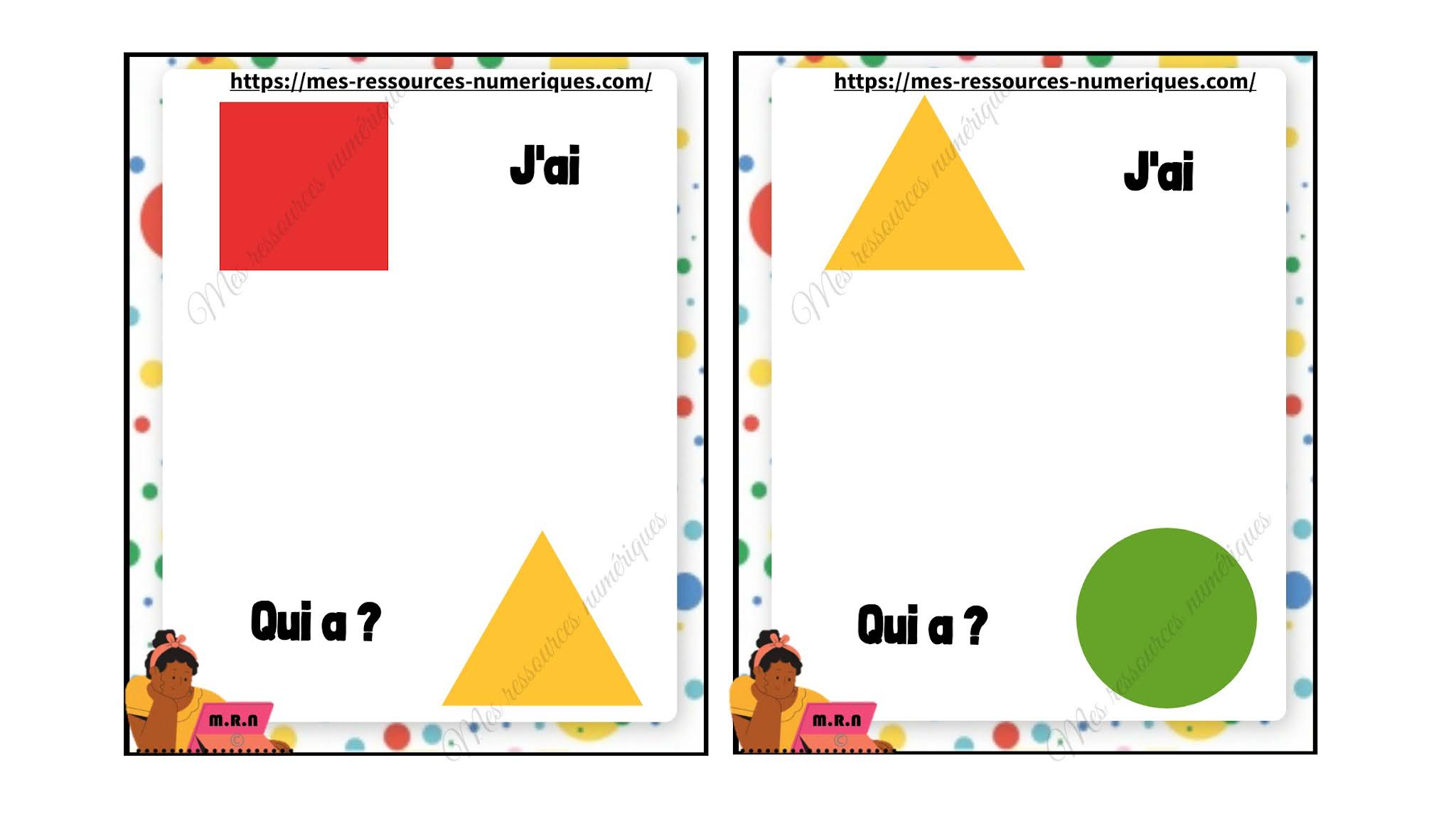 TÉLÉCHARGEZ GRATUITEMENT LE PDF - J'AI. QUI A ? FORMES GÉOMÉTRIQUES ET ...