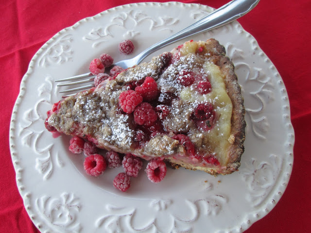 Canela kitchen (gloria): Raspberries kuchen with vanilla cream and streusel
