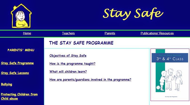 History,Geography and SPHE site: Stay Safe Programme