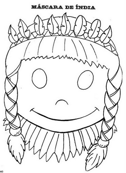 14 Máscaras de Índio Para Imprimir - Cantinho Alternativo