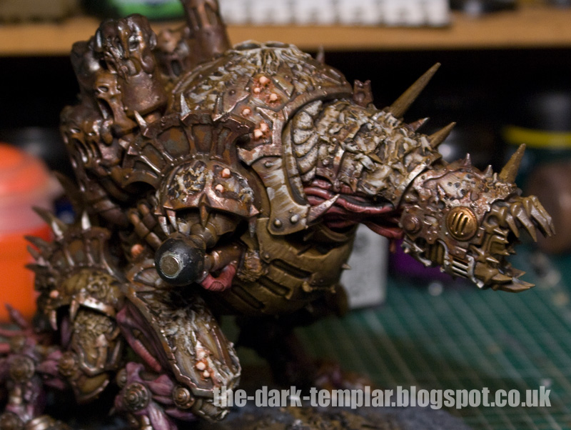 The Dark Templar: 40k: Painting A Nurgle Forgefiend