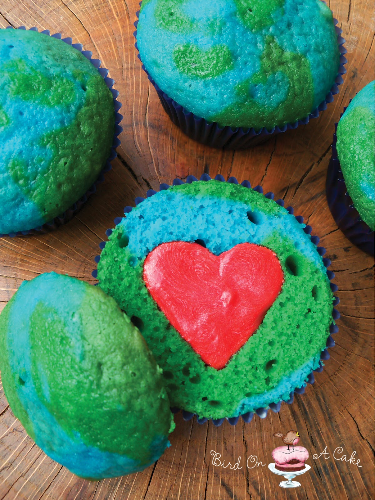 Bird On A Cake: Earth Day Cupcakes