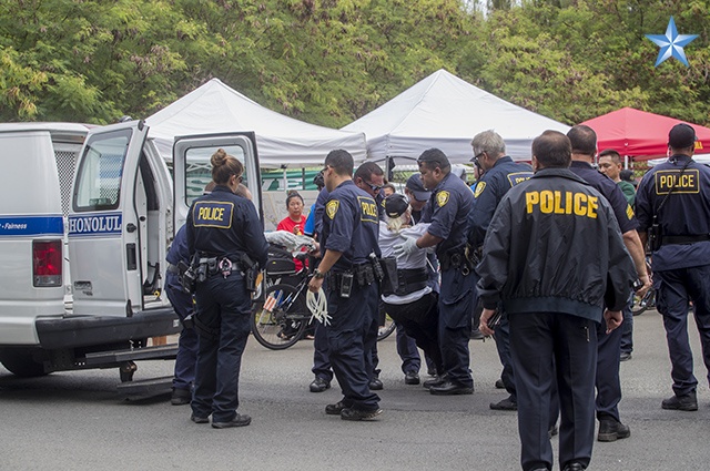 CENSORED NEWS: HAWAII: 28 Protectors Arrested Protecting Burial Grounds