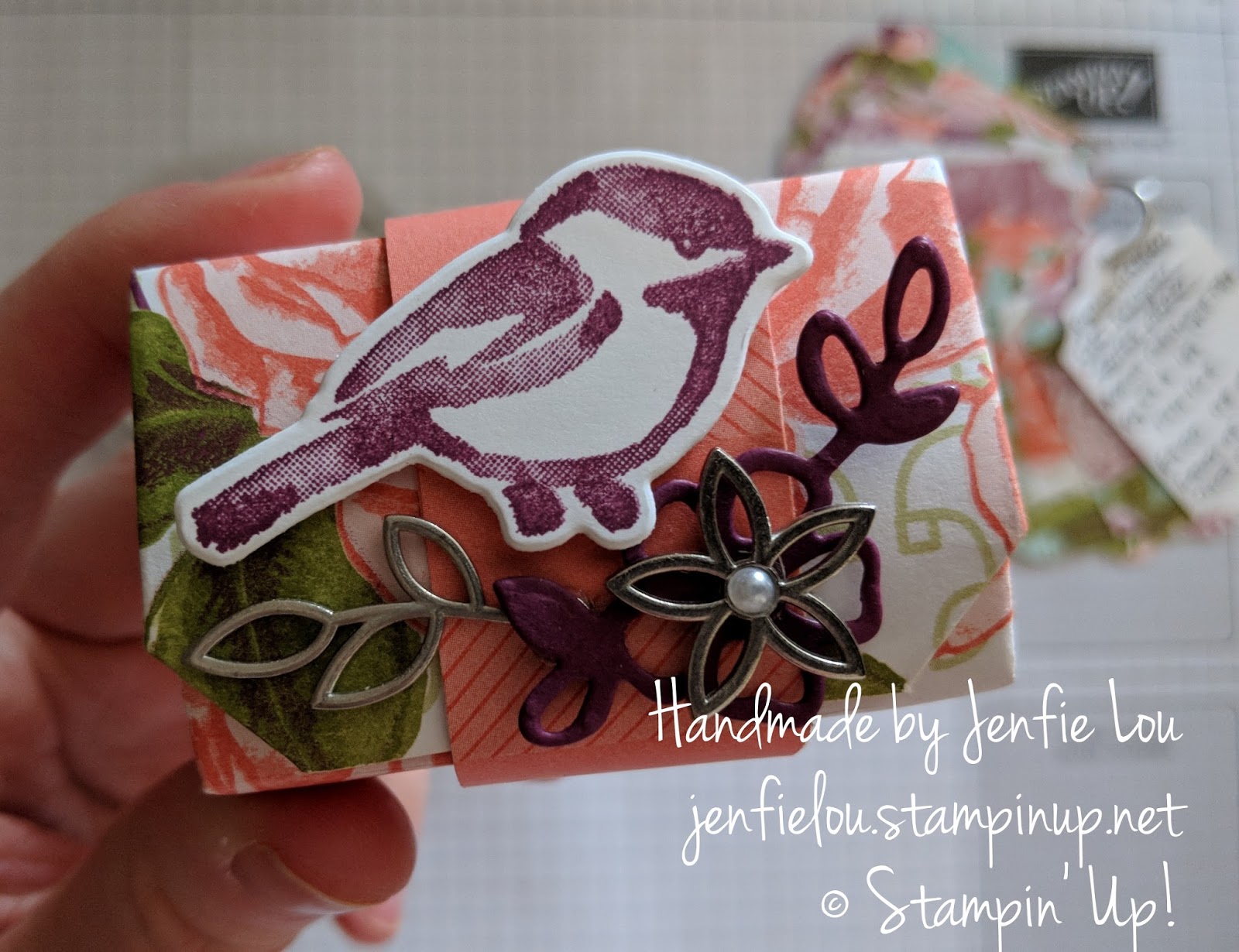 Handmade by Jenfie Lou: Mini Origami Treat Box Tutorial plus GIVEAWAY!