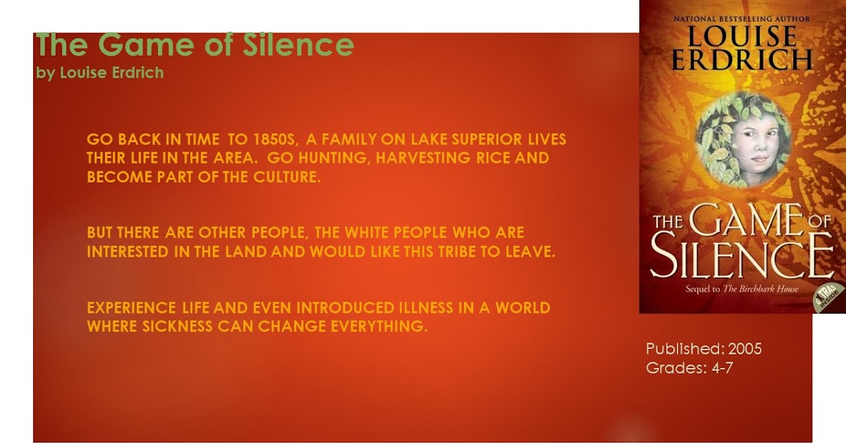 Young Adult Reading Machine: The Game of Silence by Louise Erdrich