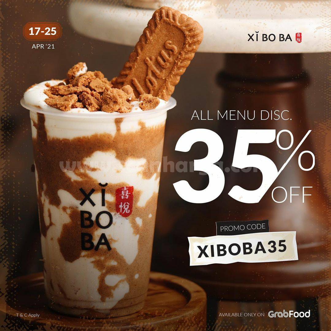 Promo XIBOBA Terbaru - DISKON 35% untuk semua Menu - scanharga