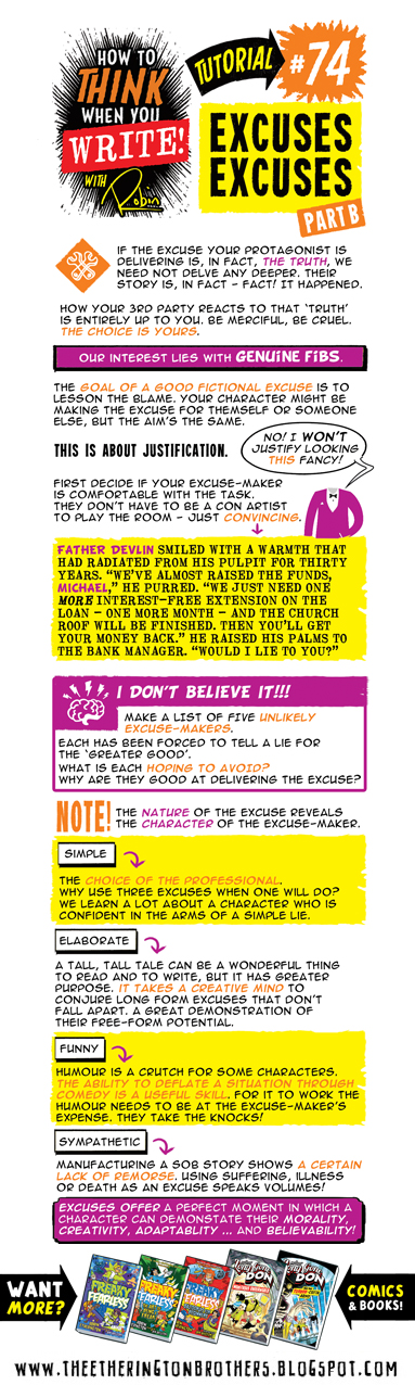 The Etherington Brothers: How to think when you WRITE EXCUSES, EXCUSES ...