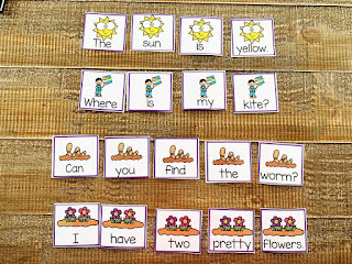 Spring Literacy Centers for Kindergarten | Busy Hands and Minds