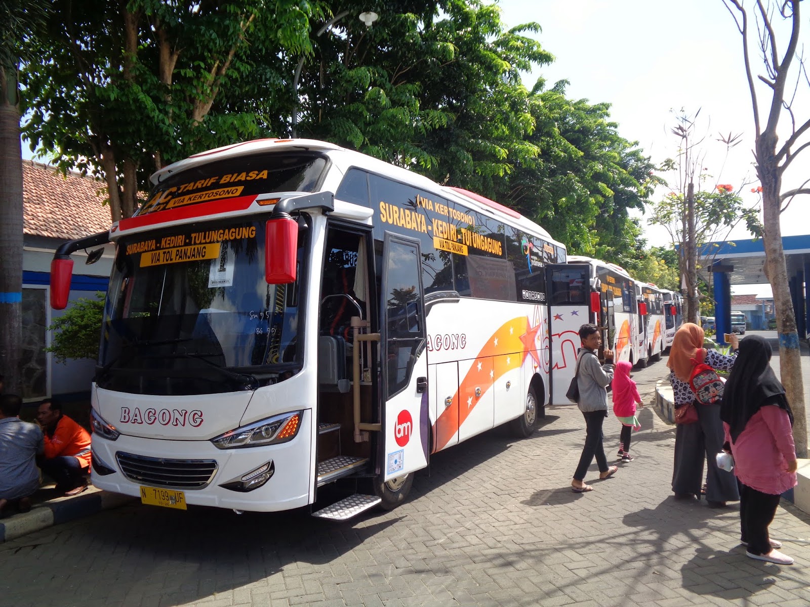 BUS BAGONG LAUNCHING JALUR BARU TOL DAN NON TOL
