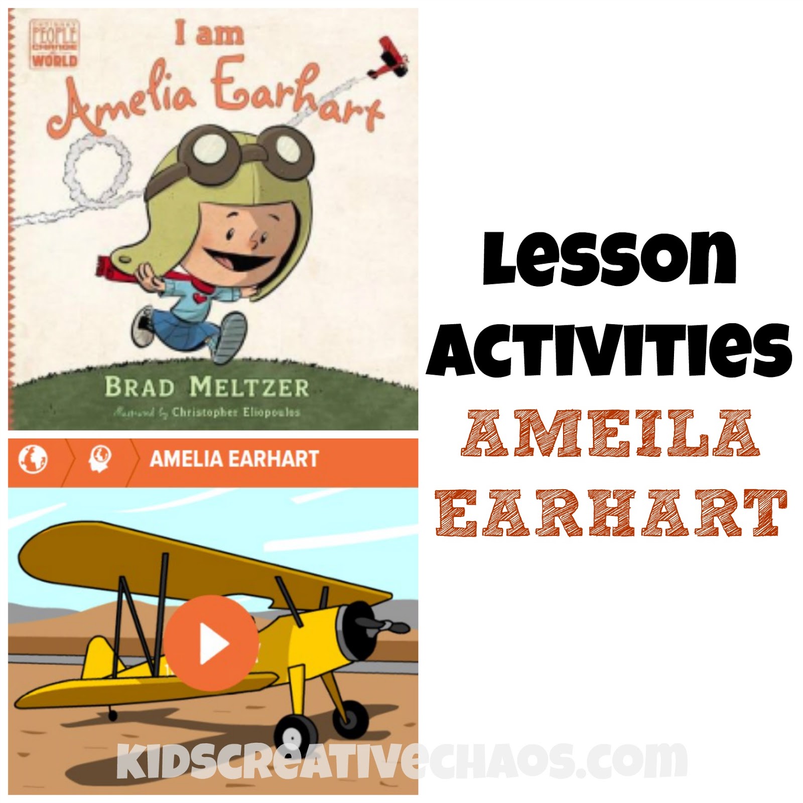 Amelia Earhart Lesson Activities: Book Review - Adventures of Kids ...