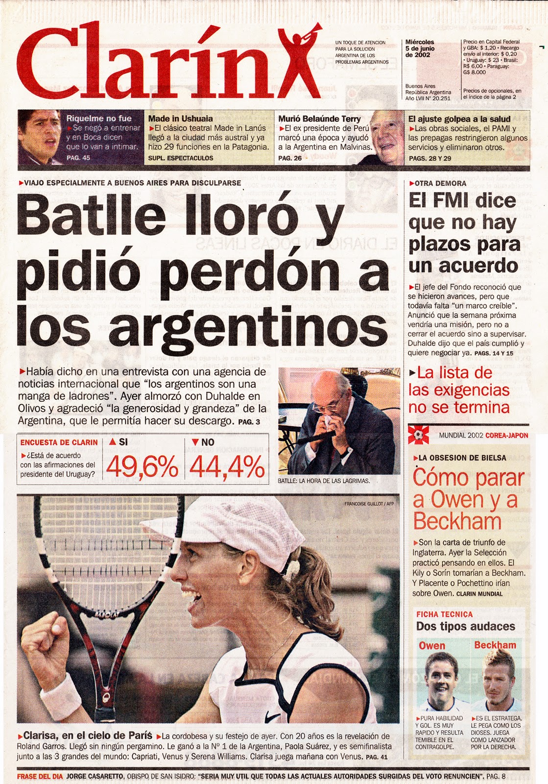 Tenistas Argentinas: Replay The Point: Clarisa Fernández, semifinalista ...