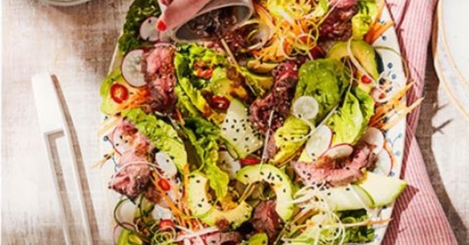 Rainbow Beef BBQ Salad