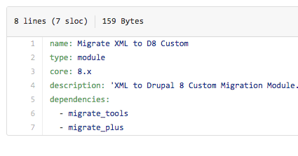 Amit Goyal: XML-D8 Migration: Very basic migration by just using YML file