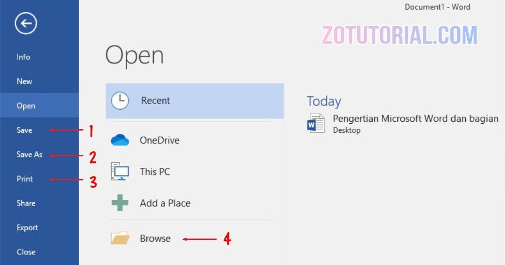 Fungsi Tools dan Menu di Microsoft Word Yang Sering Digunakan - zotutorial