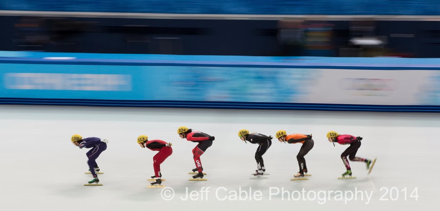 Jeff Cable's Blog: Short track speed skating - photos from a high position