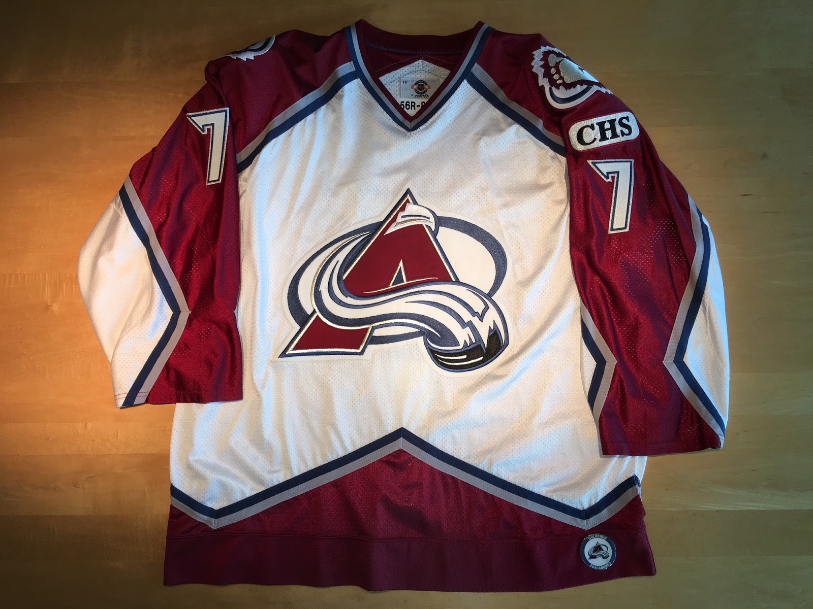 Colorado Avalanche Game Worn Jerseys: 1998-99 Greg deVries Set IV home ...