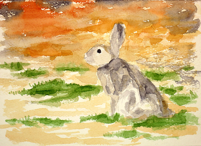 The Art of Bruce: Snow Show Hare