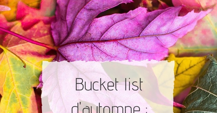 Bucket list d'automne : 20 idées de choses à faireJenmag