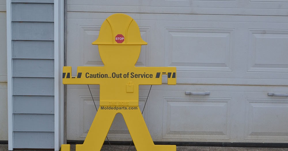 HOLIDAY GENERAL STORE: Caution Man Sign