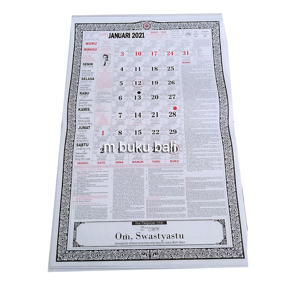 m buku bali: Kalender Bali 2021 Dinding Bangbang Gde Rawi