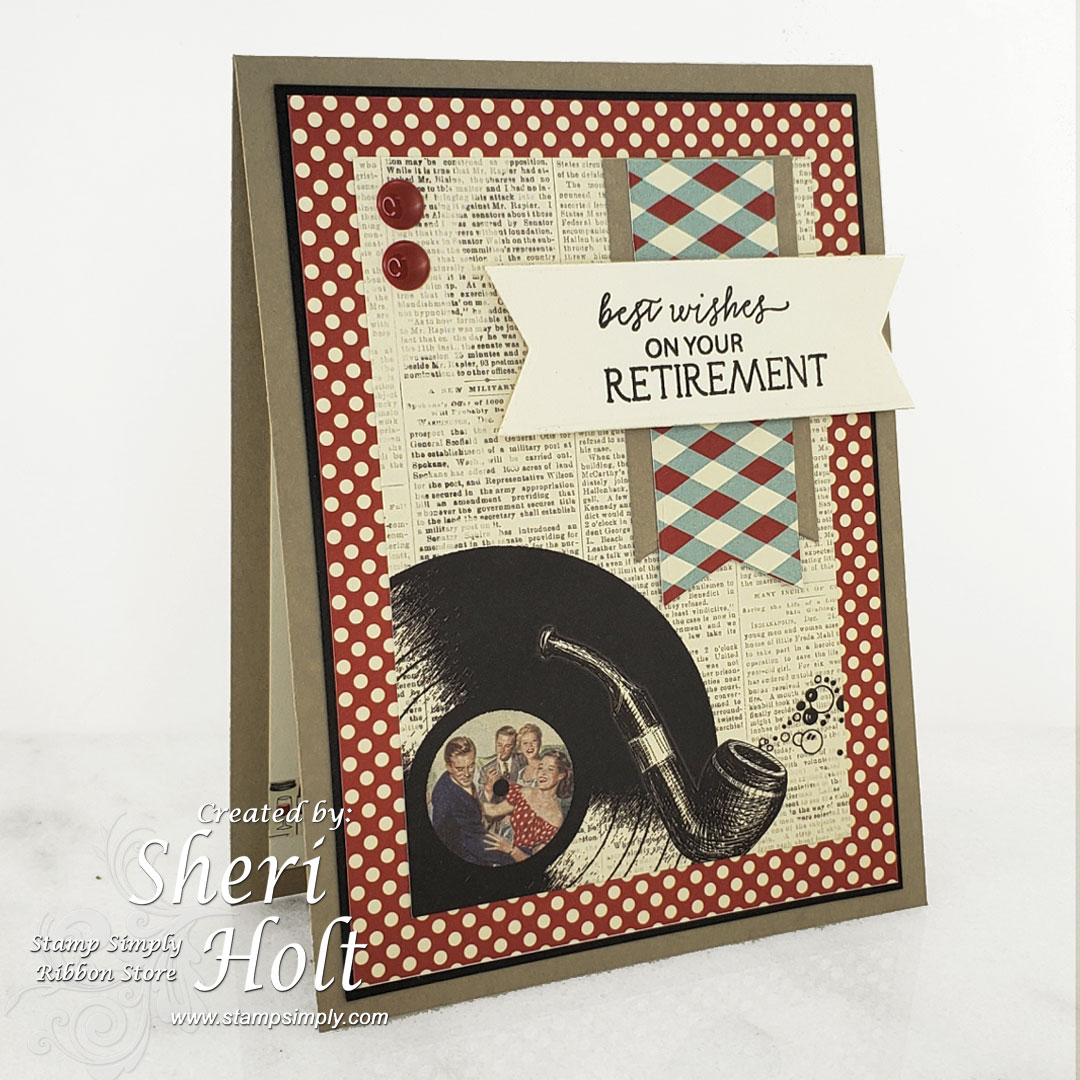 Stamp Simply - Men's Retro Retirement Card