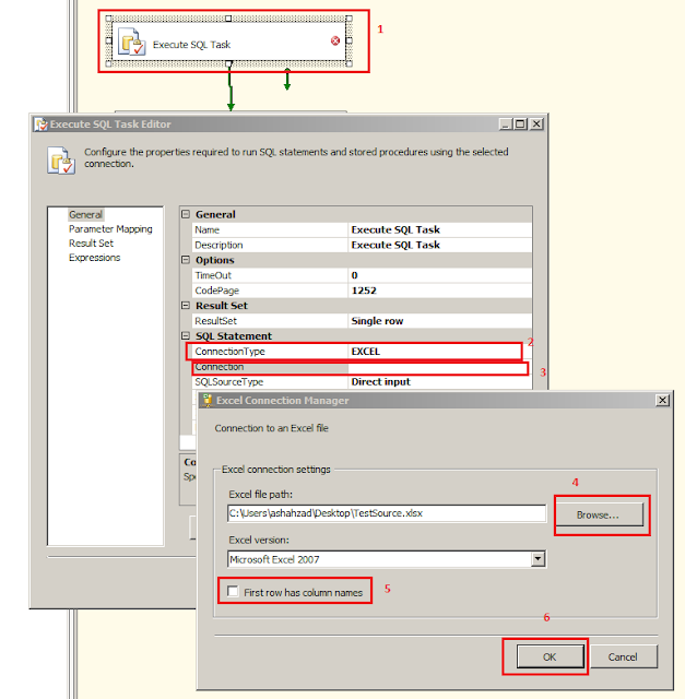 Welcome To Techbrothersit Ssis Read Excel Cell Value In Ssis Execute Sql Task
