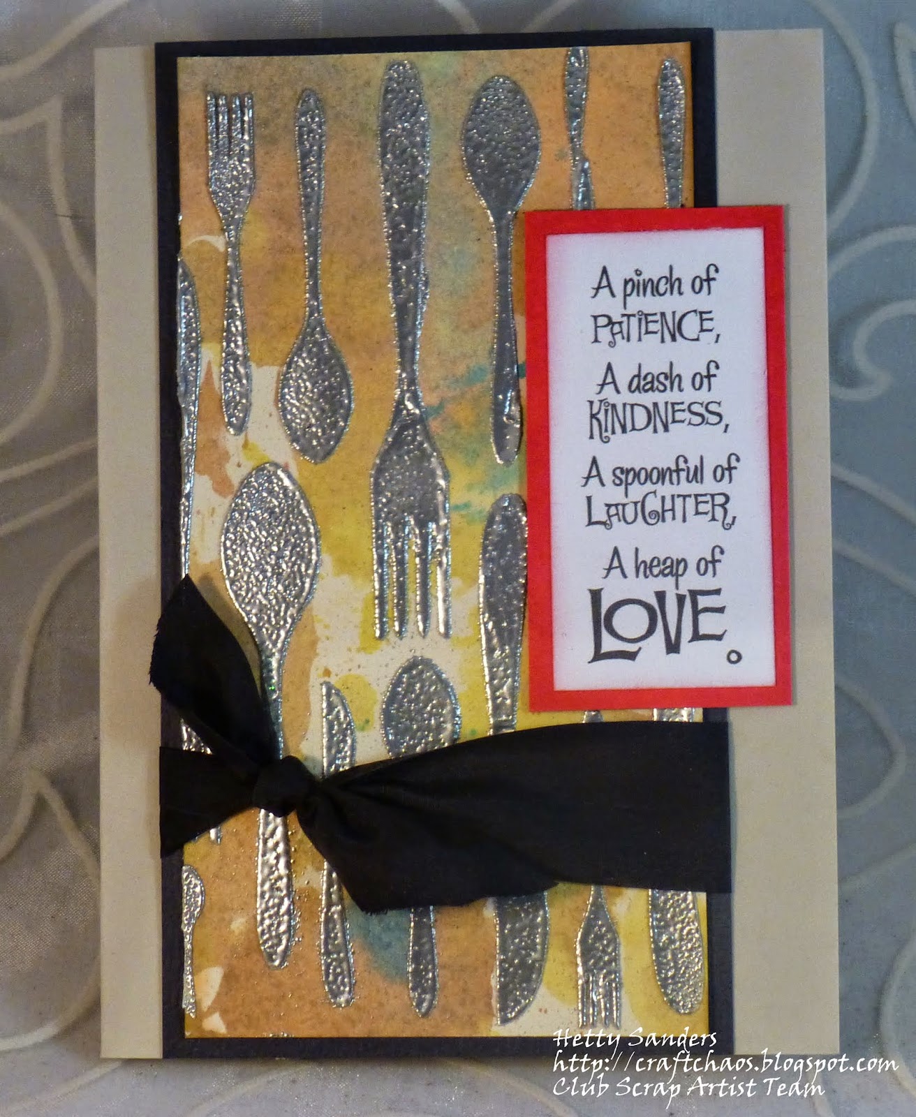 *{CraftChaos}*: Club Scrap 50s Kitchen cards