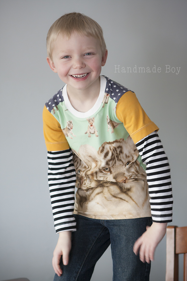 Handmade Boy: Faux Layered Shirt Tutorial
