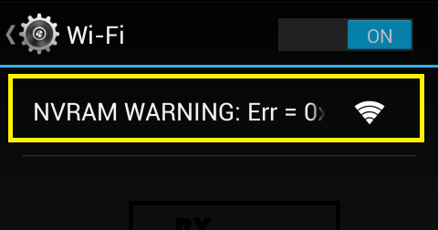 Mengatasi NVRAM Warning atau Wifi Error ~ Trequizer